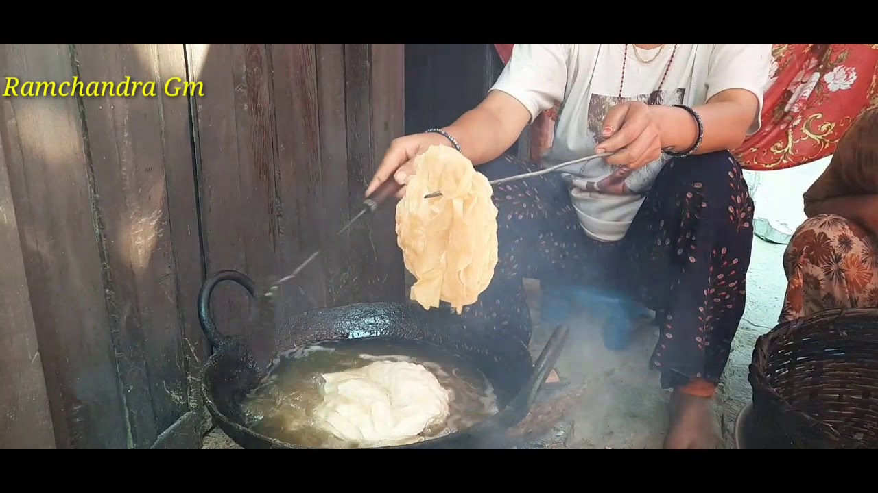 Village Life Of Nepal | Prepare of Tihar Festival | Making Tate Roti ...