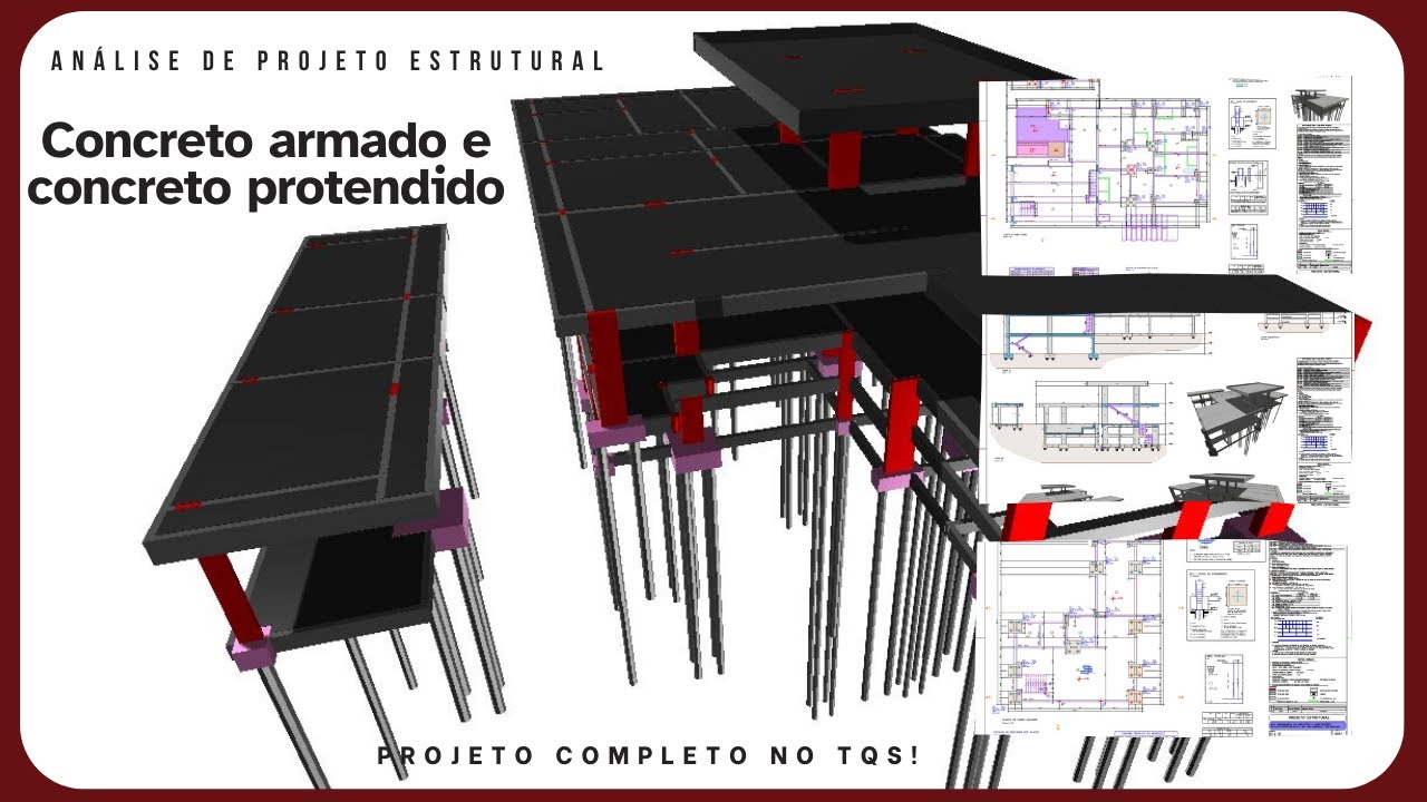 Análise de um projeto estrutural com vigas protendidas e laje lisa ...