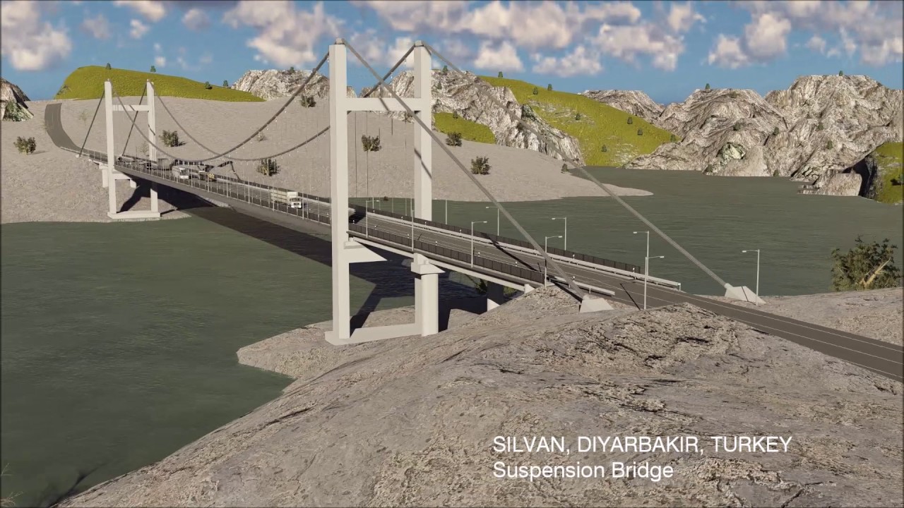 SILVAN,DIYARBAKIR,TURKEY Suspension Bridge - YouTube
