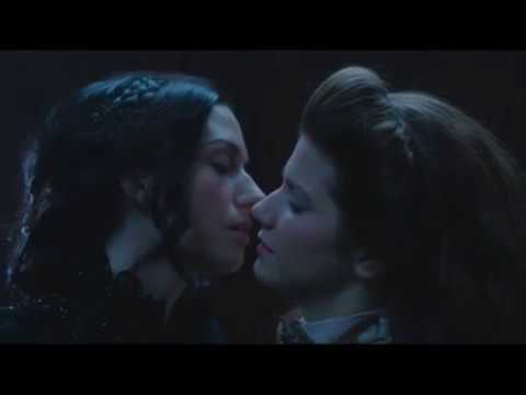 Natasha Negovanlis and Elise Bauman Super Hot Carmilla Movie Sex Scene