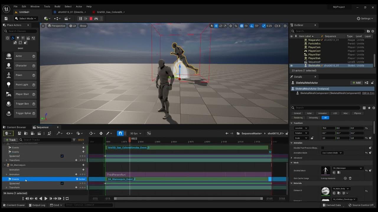 UE5 NiagaraFluid Test: How to assign spawnable PhysActor in Sequencer ...