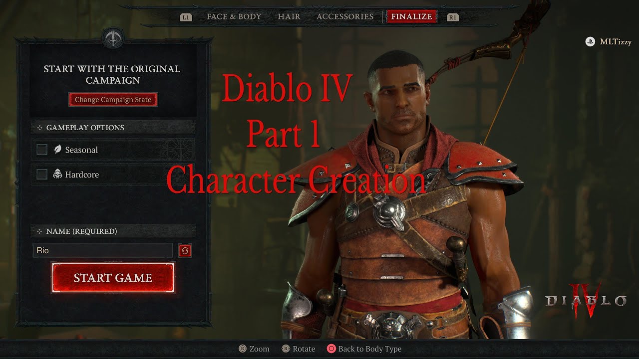 Diablo IV Part 1 (Character Creation) - YouTube