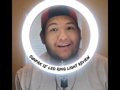 First Ever Review (Sunpak 12" LED Ring Light Kit) - YouTube