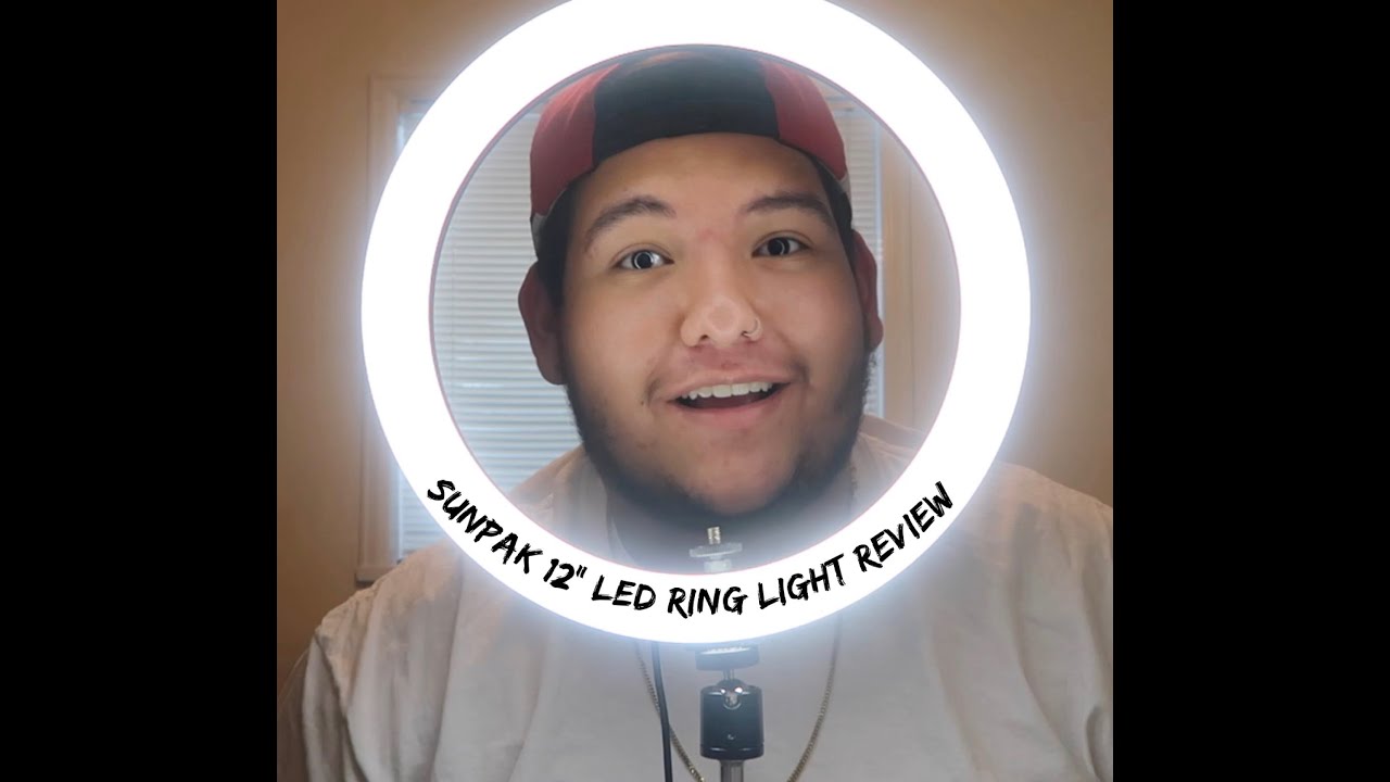 First Ever Review (Sunpak 12" LED Ring Light Kit) - YouTube