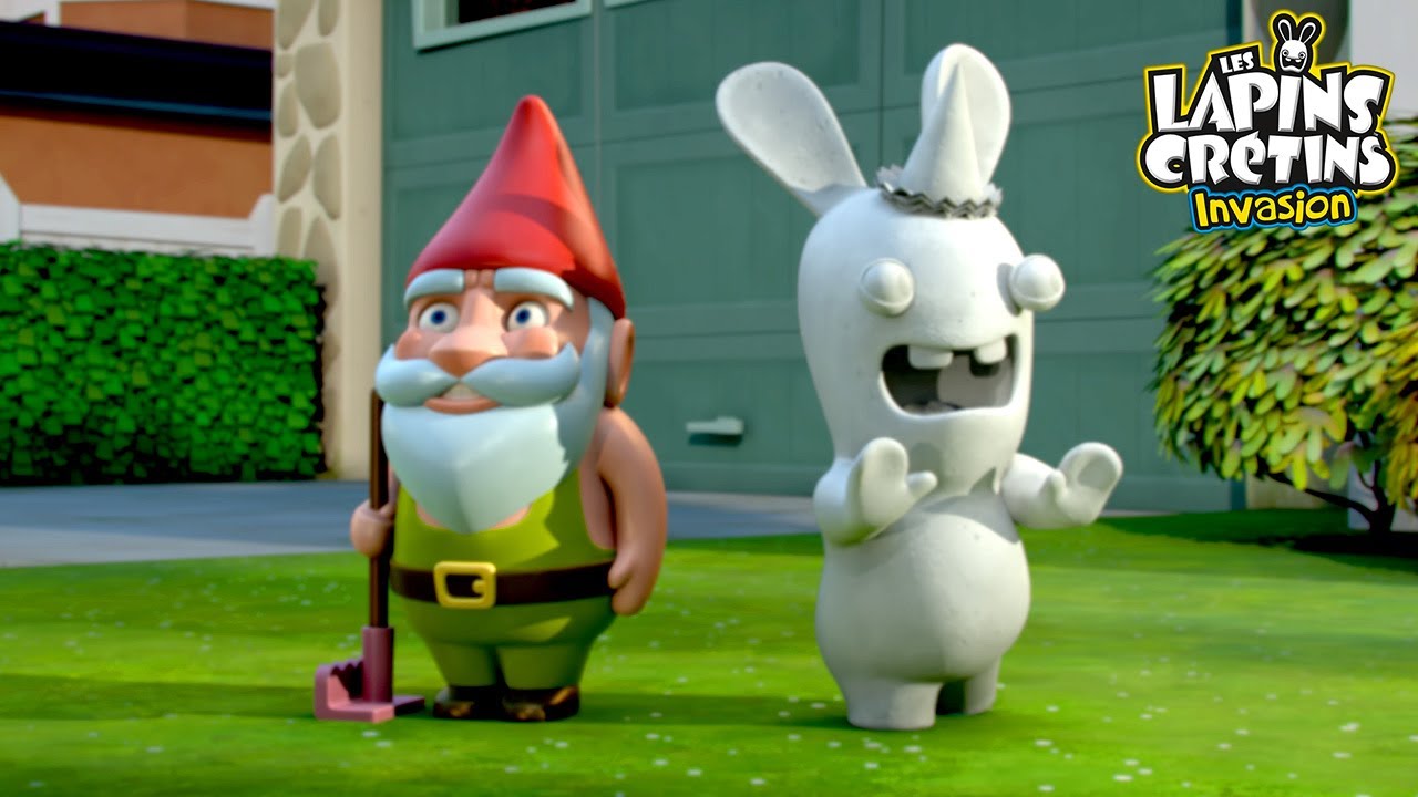 Crétin de jardin 🏡 (S04E59) | Les Lapins Crétins Invasion 🐰 | Dessin ...