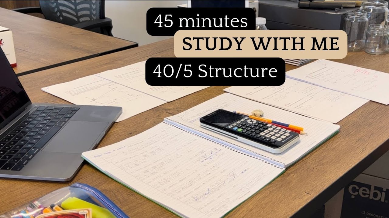 AFTERNOON STUDY WITH ME 🎞 Calculator Allowed Questions, Co-Working ...