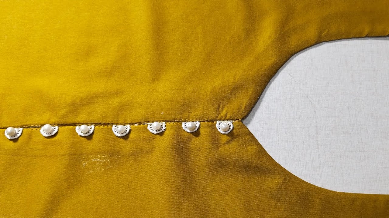 Sewing Tips and Tricks l Beautifull ️ Neck Design Using lace - YouTube