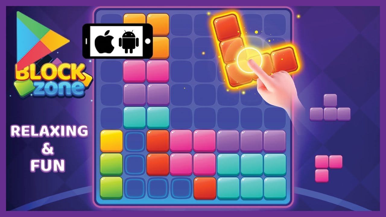 Block Zone Puzzle Game mobile gameplay - Android and ios no commentary - YouTube