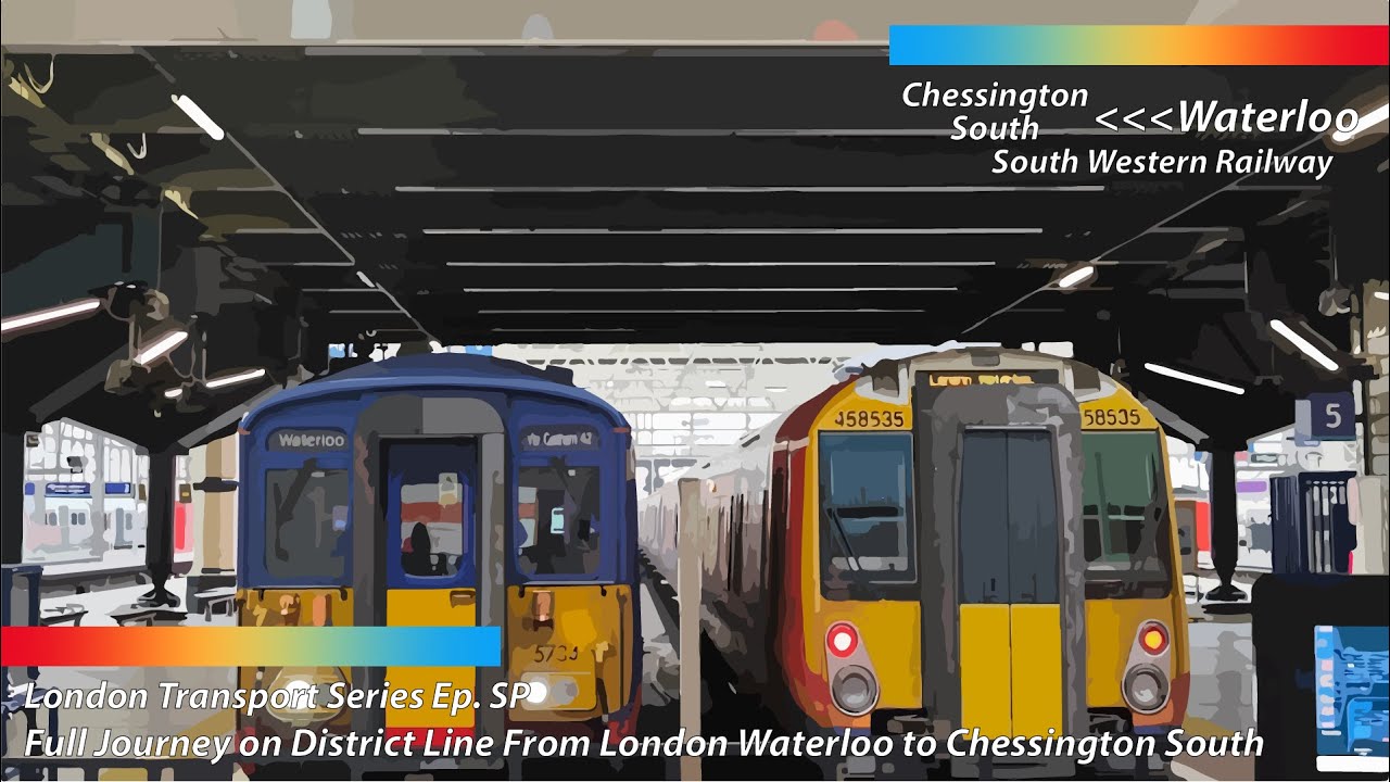 Full Journey on SWR Class 455 From London Waterloo To Chessington South ...