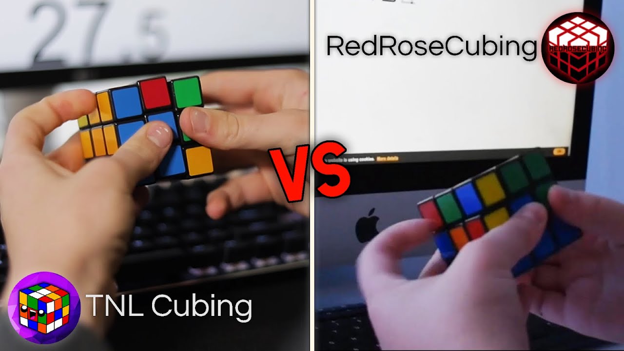 TNL Cubing VS RedRoseCubing In A Rubiks Brand/Beginners Method Race ...