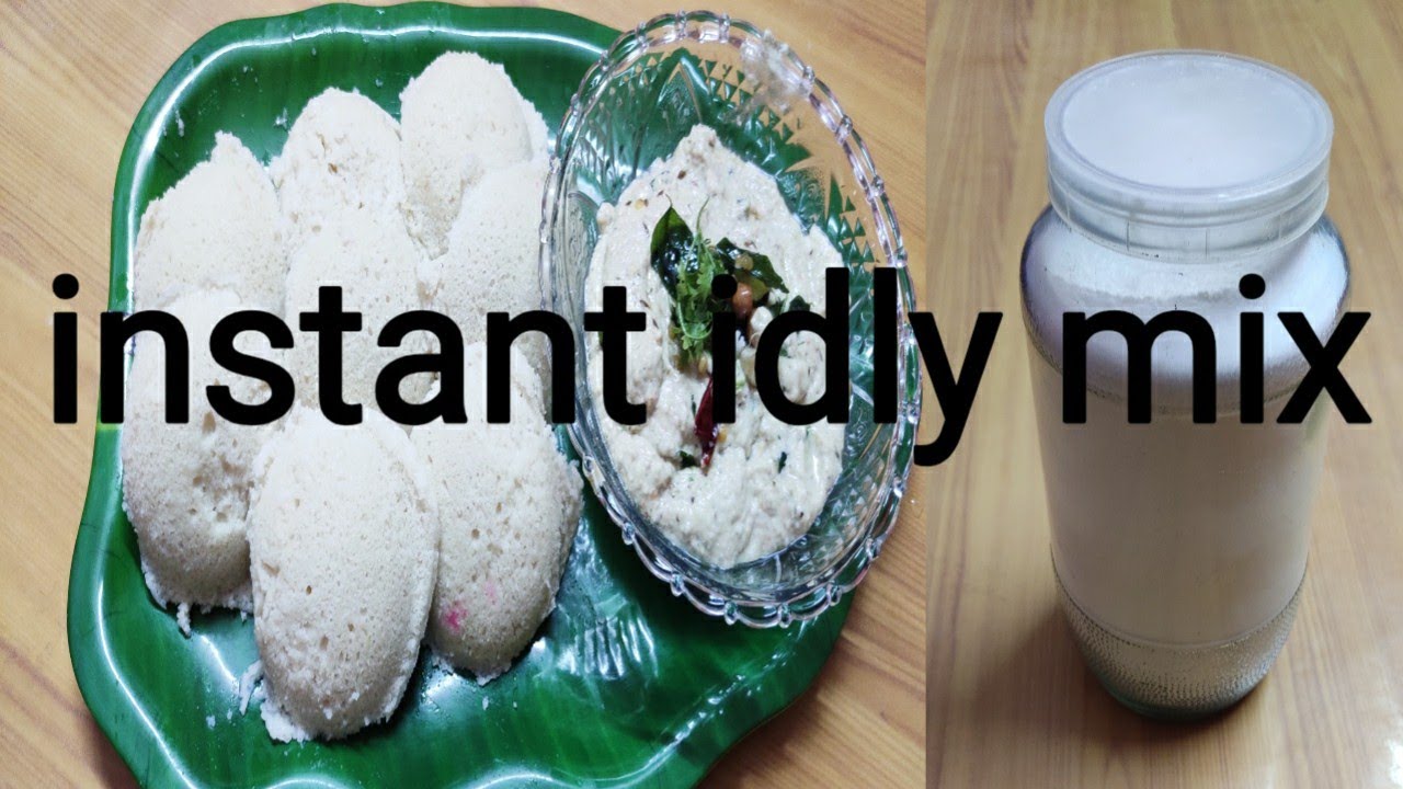 how to make instant idly mix powder at home - YouTube