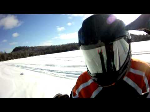 2000 mxz 700 Wheelie Flipping over backward/ Helmet cam - YouTube