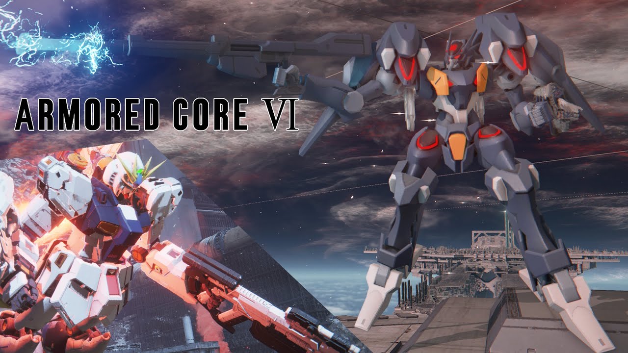 Gundam Pharact VS Nu Gundam Boss Fight | ARMORED CORE 6 - YouTube