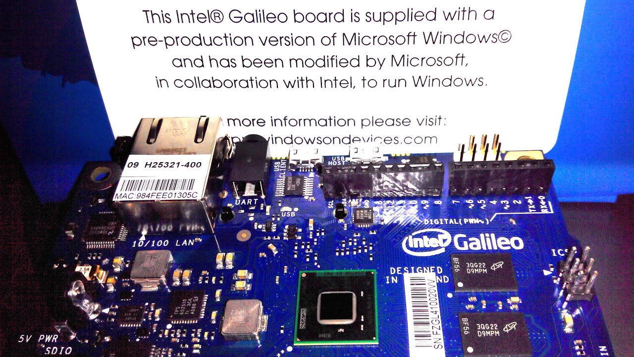 Desempaquetando / Unboxing Intel Galileo (Windows on Devices developer ...