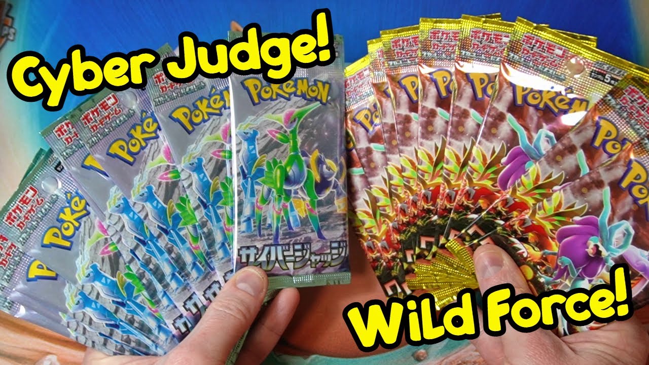 Pokemon TCG Some Cyber Judge and Wild Force Packs! - YouTube