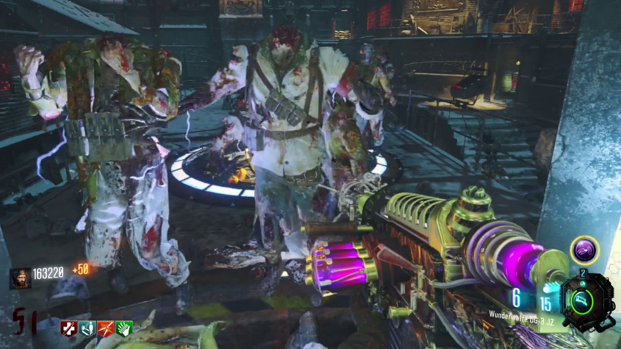 Black Ops 3 Zombies High Round Gameplay THE GIANT (Round 50 In 2 Mins ...