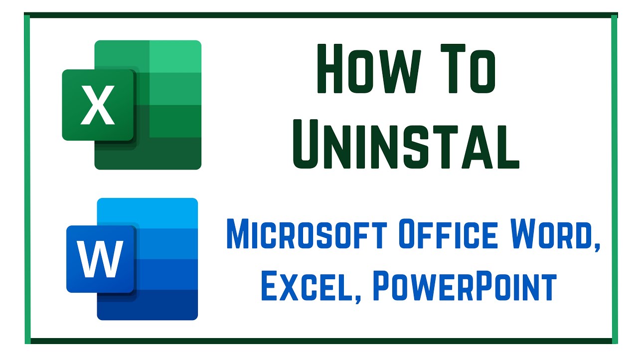 How To Uninstall Microsoft Office Word, PowerPoint, Excel 2023 - YouTube