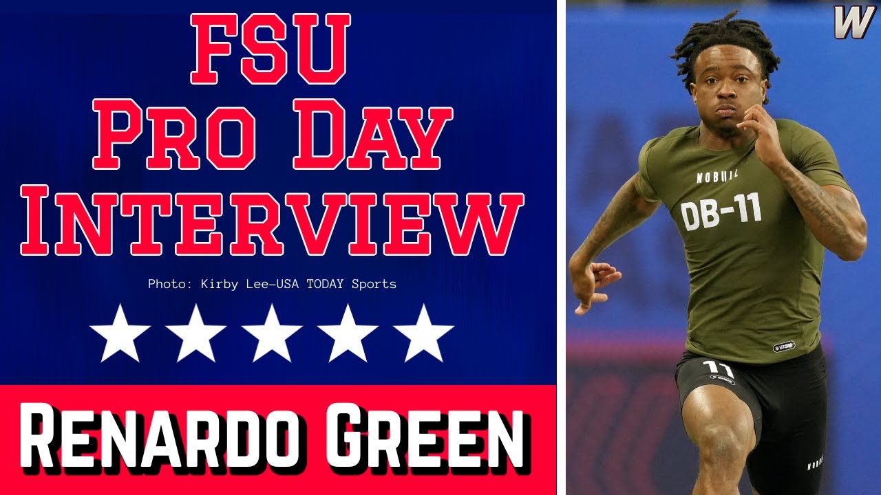 Renardo Green FSU Pro Day Interview | FSU Football NFL Draft | Warchant ...