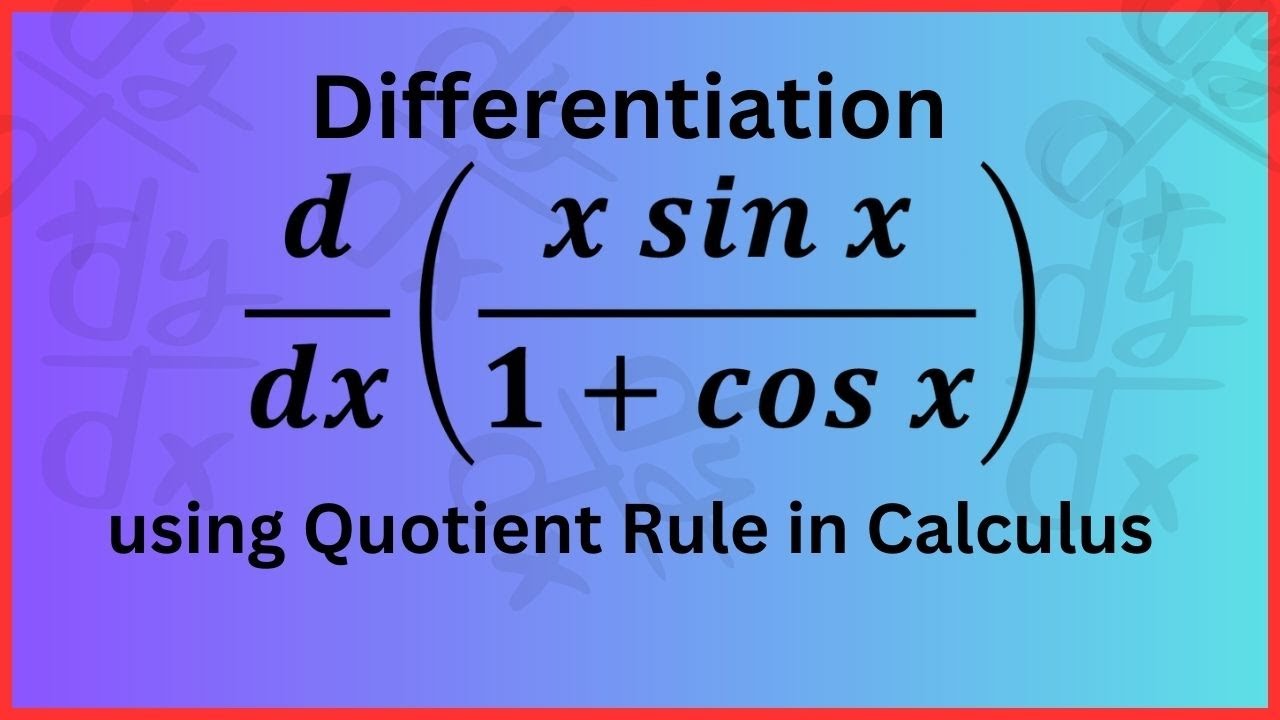 Differentiating Complex Fractions: Simplifying Trigonometric ...