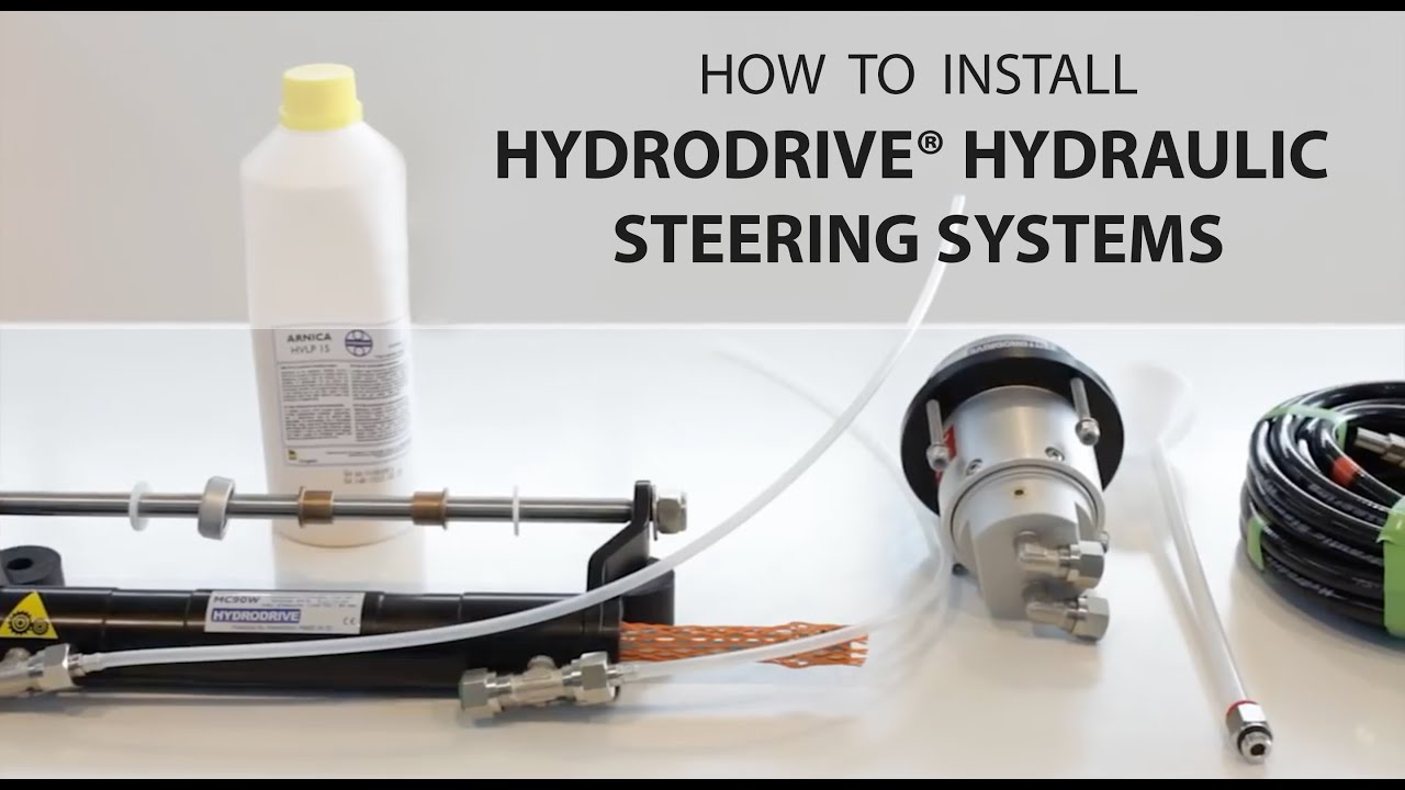 How to install Hydrodrive Hydraulic Steering Systems - YouTube