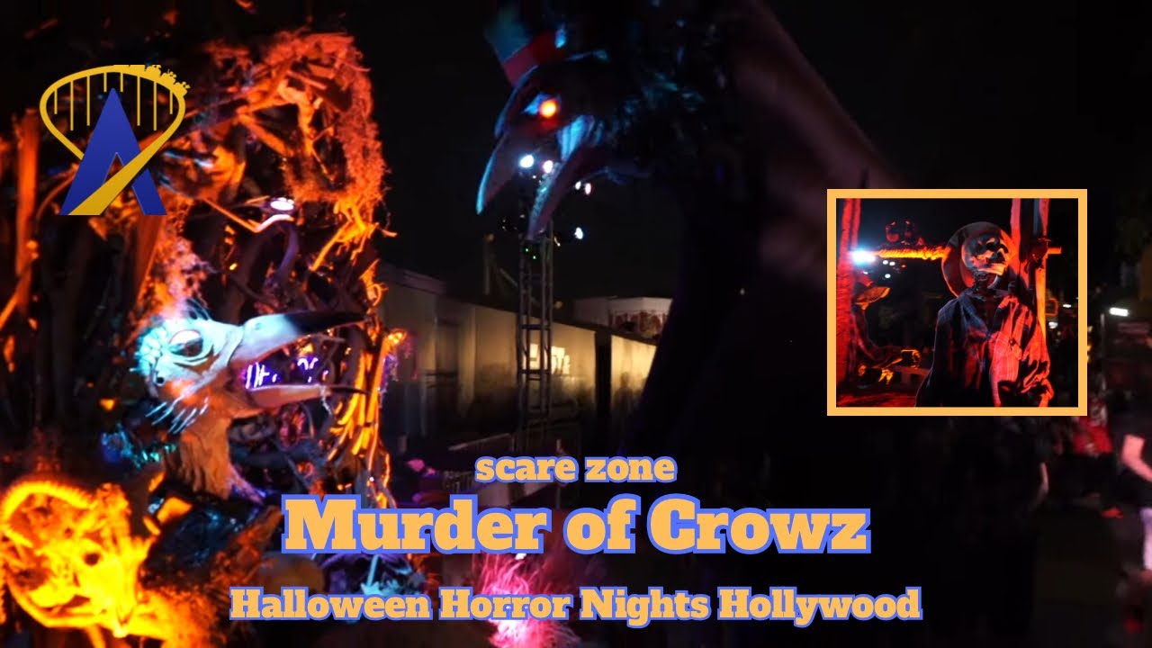 Murder of Crowz Scare Zone at Halloween Horror Nights Hollywood 2024 ...