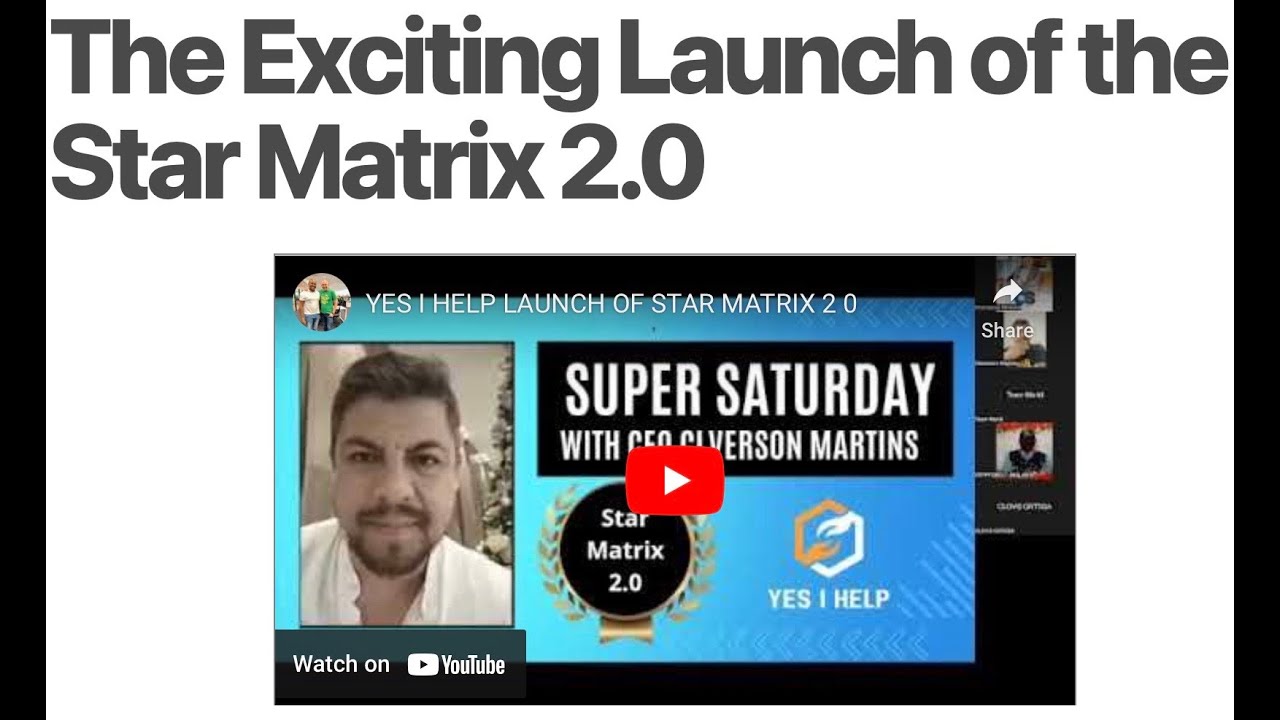 The Exciting Launch of the Star Matrix 2.0 - YouTube