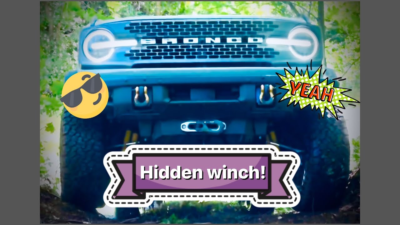 2021 Ford Bronco hidden winch install - YouTube
