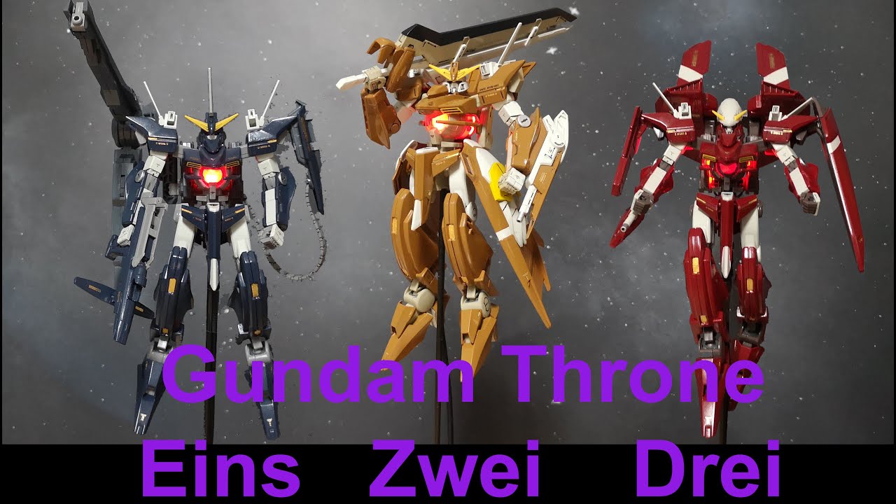 Gundam Throne Eins / Gundam Throne Zwei / Gundam Throne Drei 1/144 ...