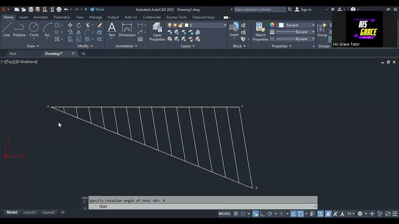 AutoCAD - To Draw a Triangle given Perimeter and Ratio of Sides - YouTube