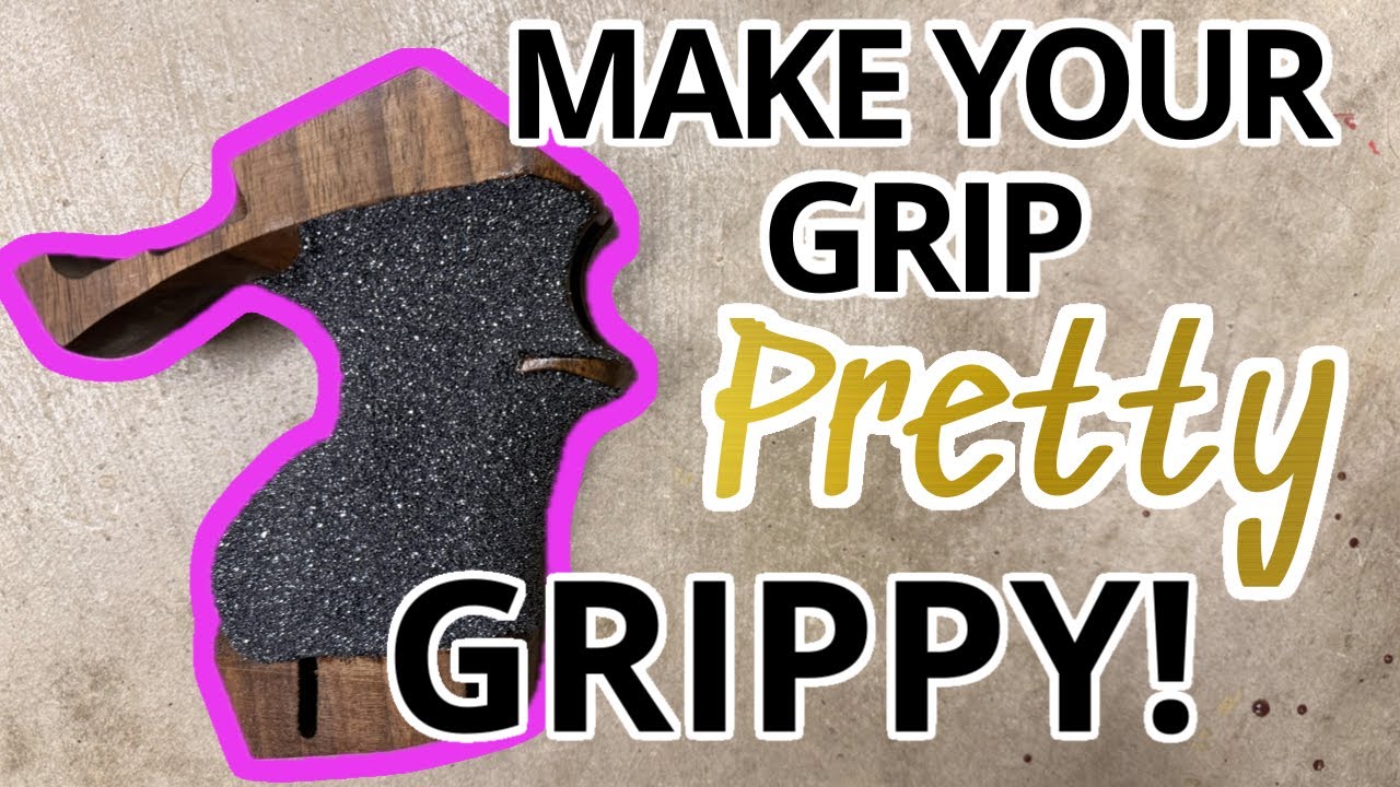 Applying Silicon Carbide to Wood Grip - YouTube