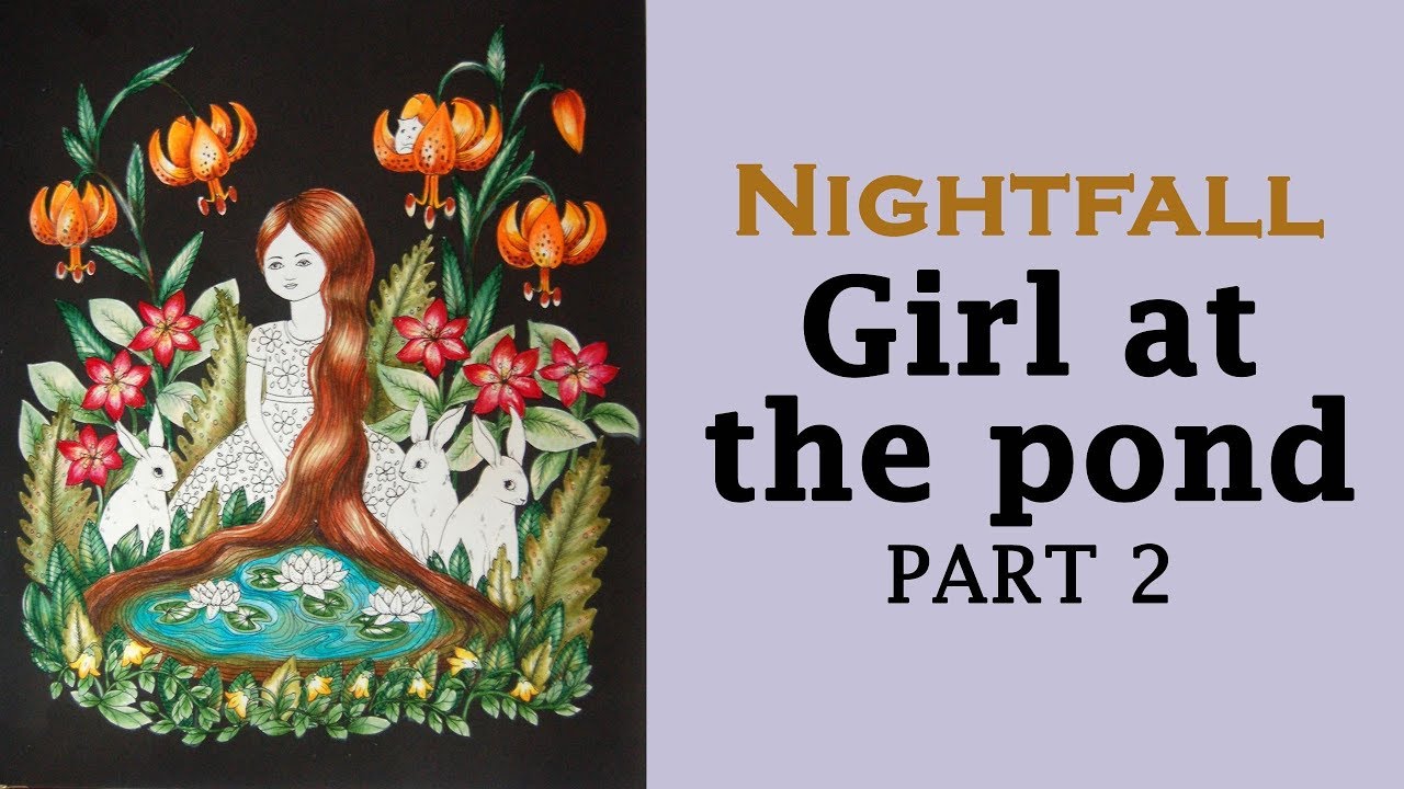 Coloring for beginners in 'Nightfall' by Maria Trolle / Girl at the ...
