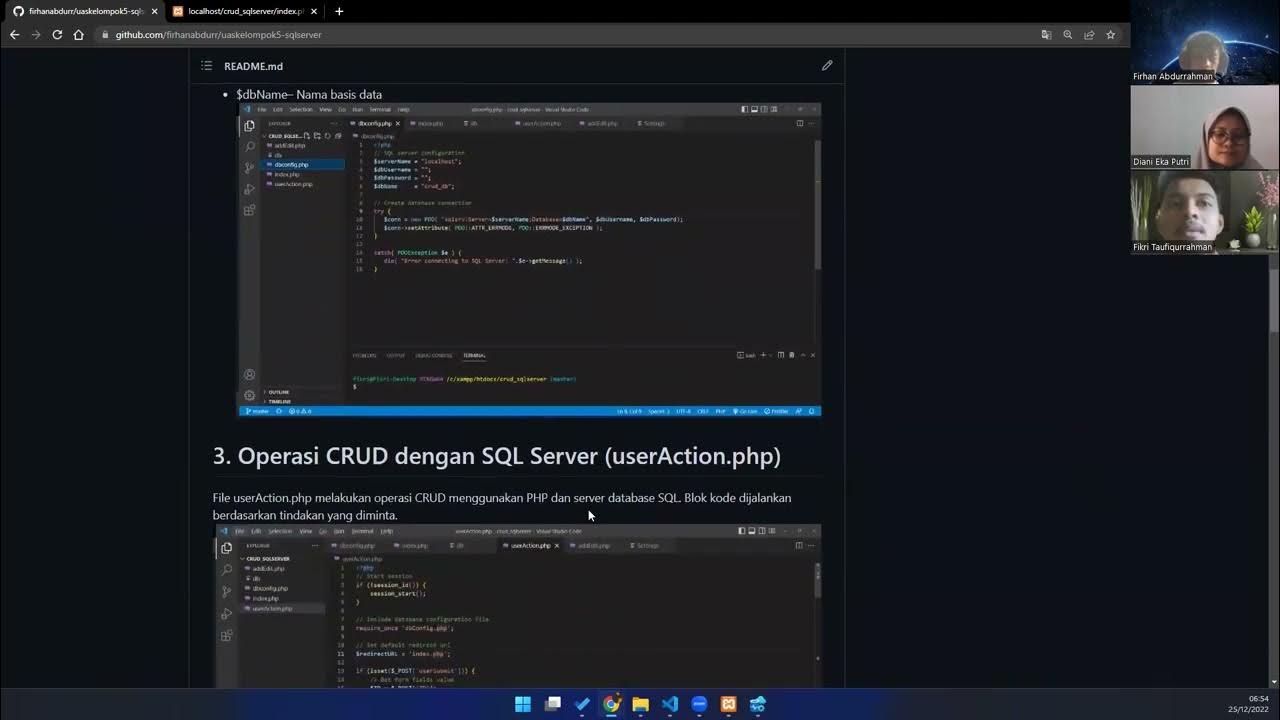 Ms Sql Server - PHP - CRUD - Kelompok 5 - YouTube