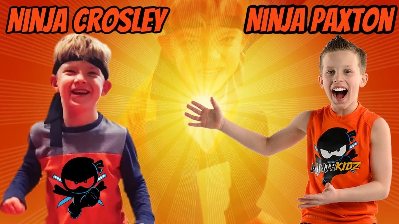 Ninja Kidz TV Paxton or Ninja Crosley? Acting Silly Training Ninja Kidz ...