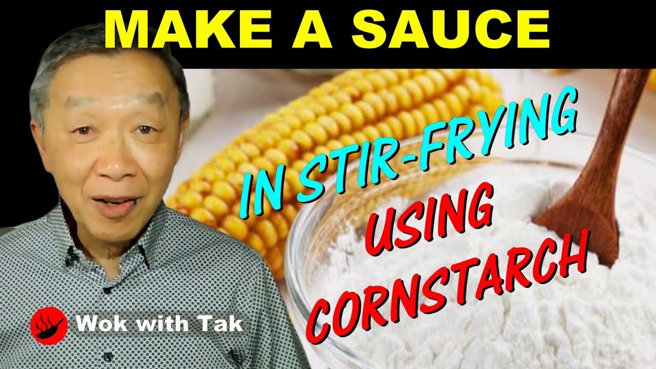 How to use cornstarch to create a sauce in stir-frying - YouTube