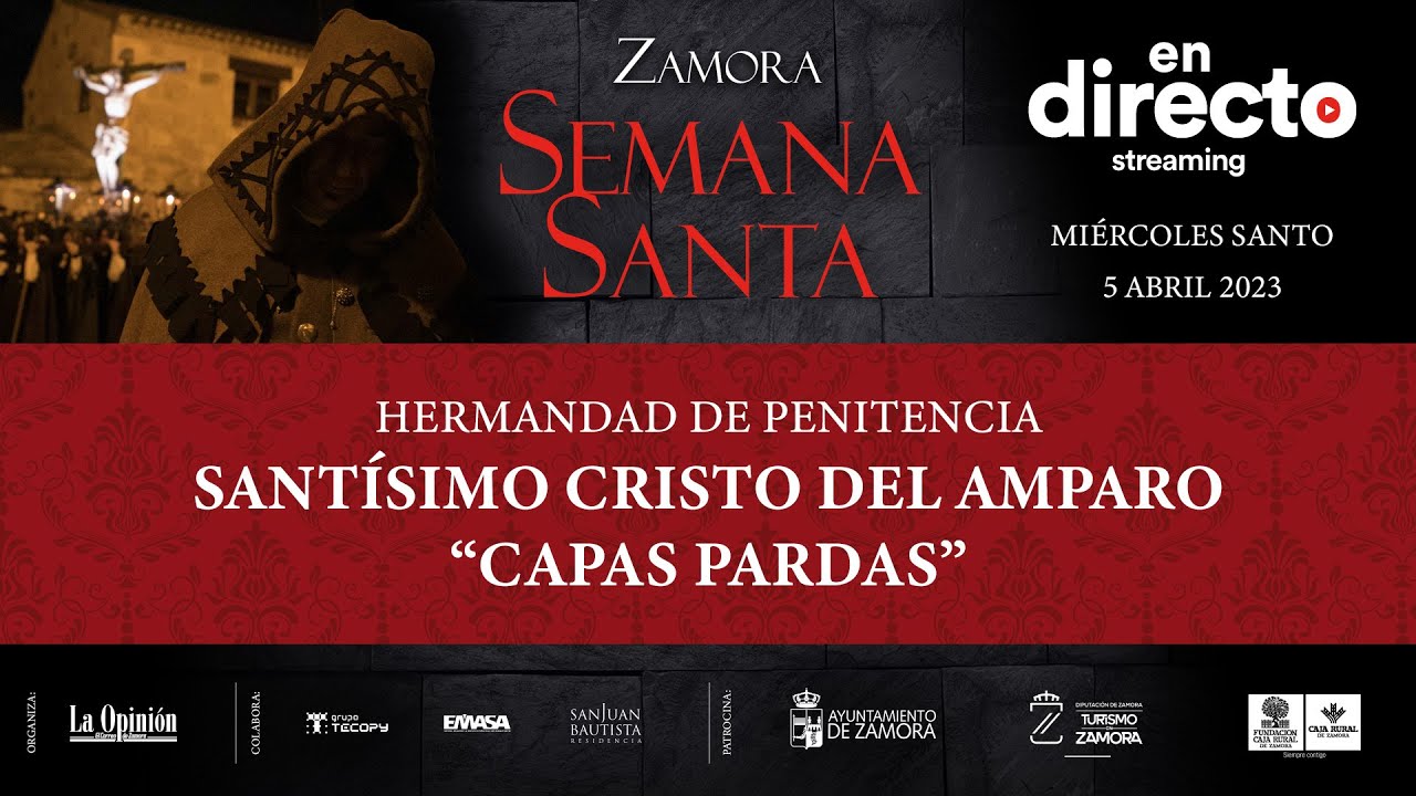 Procesión del Santísimo Cristo del Amparo "Capas Pardas" en Zamora ...