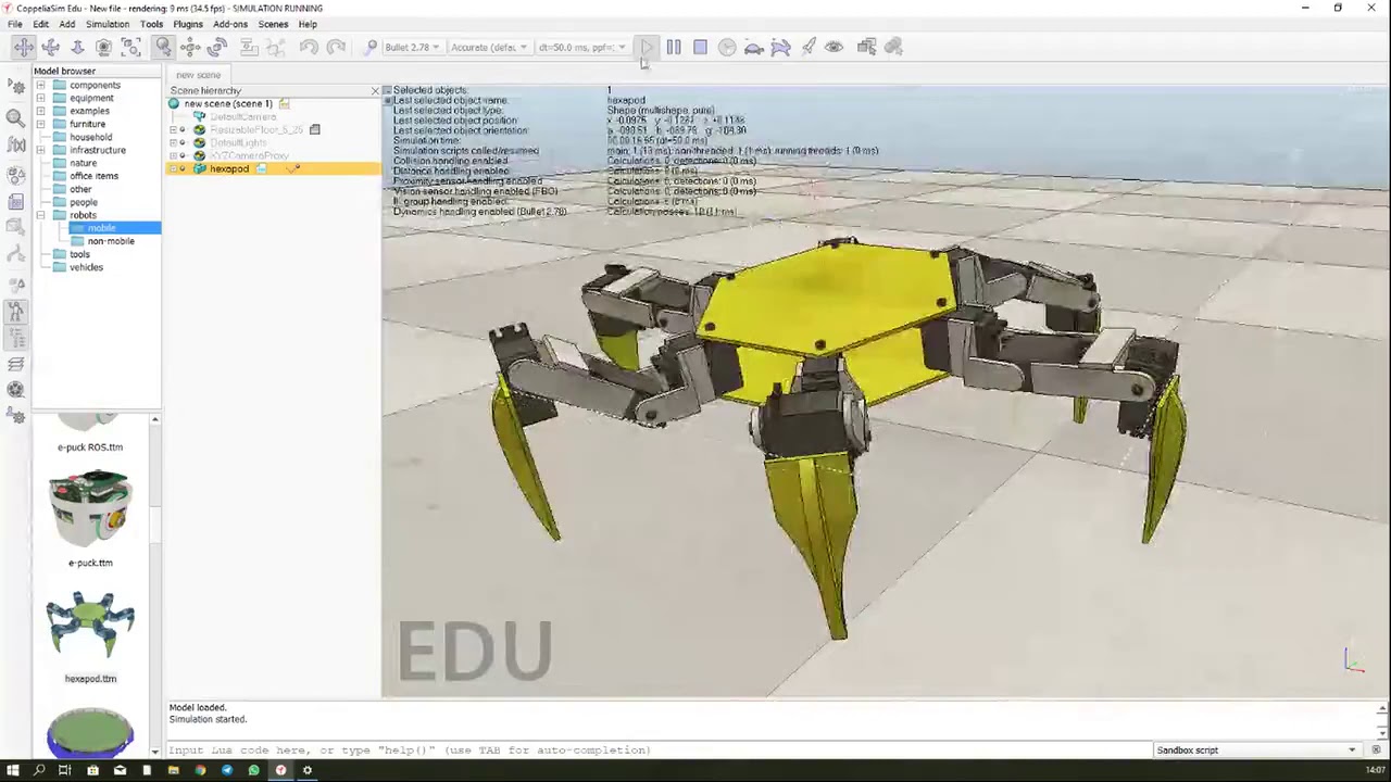 Симулятор роботов V-REP как инструмент подготовки к сложным ...
