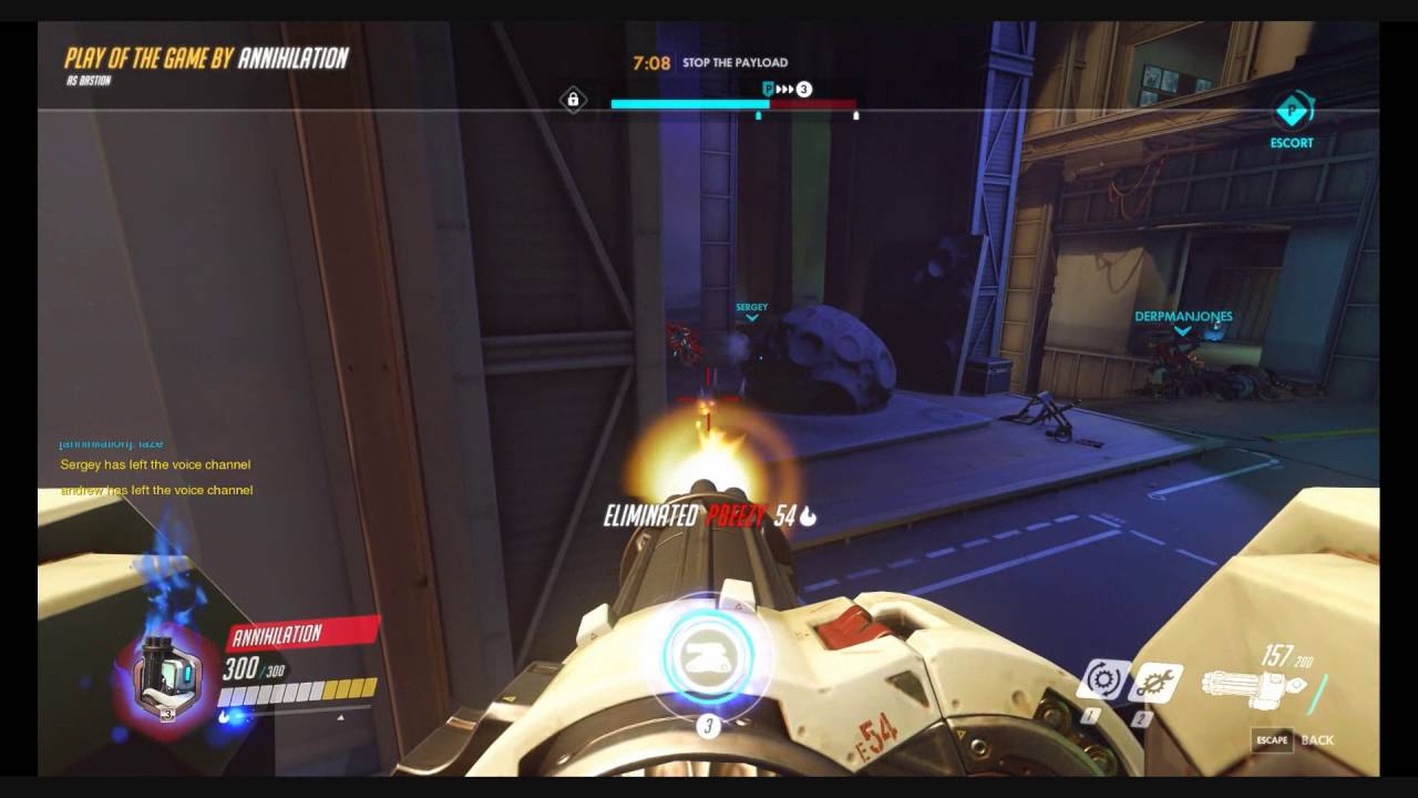 OVERWATCH: CAR MINIGUN FINAL KILLCAM - YouTube