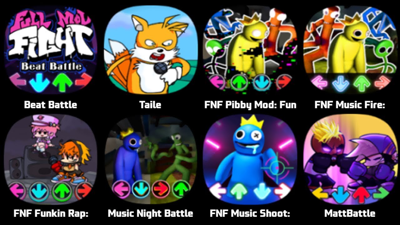 FNF Crystal Agoti, FNF Sans, FNF Tankman, FNF Baldi, FNF Mario's ...