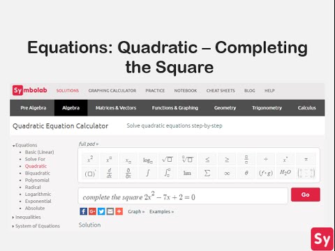 Quadratic Equation Solver Symbolab - Tessshebaylo
