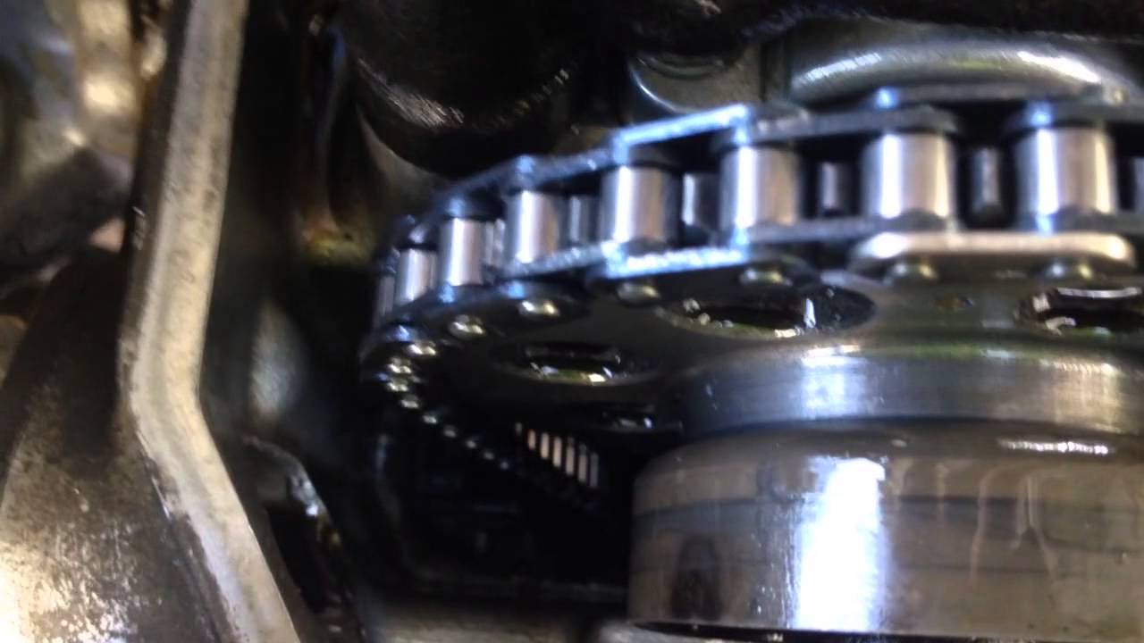 Toyota 22re timing chain slack - YouTube