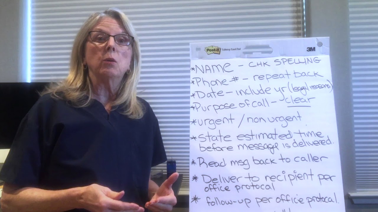 Taking Phone Messages the Right Way - YouTube