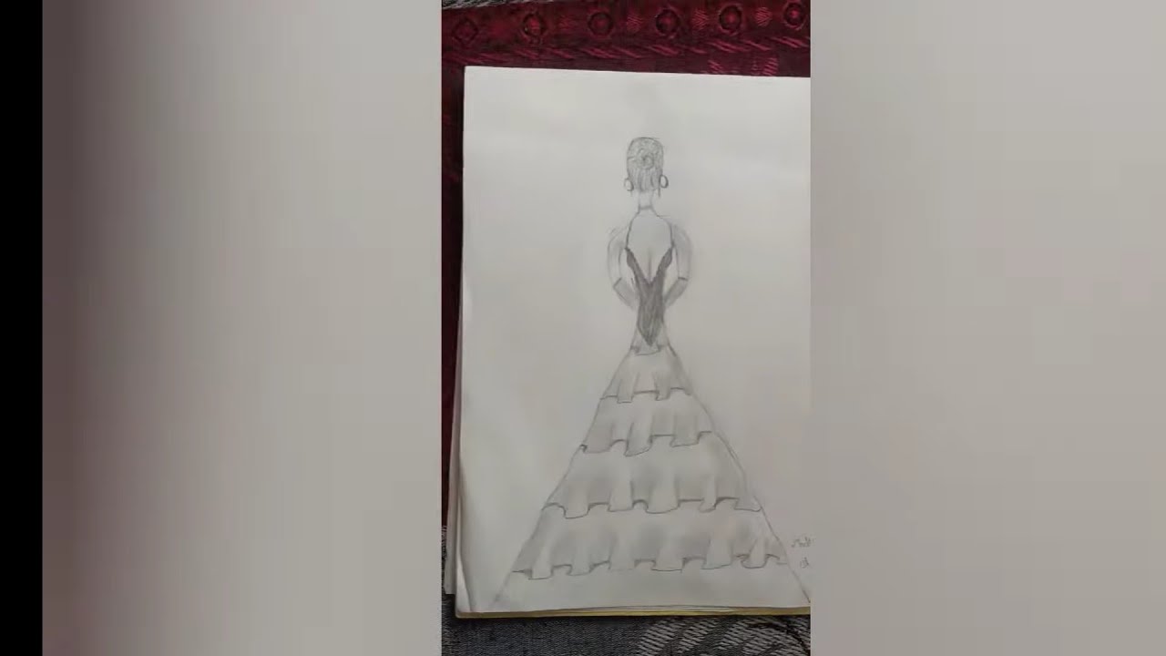 Drawing of a girl...#4 made by Avani - YouTube