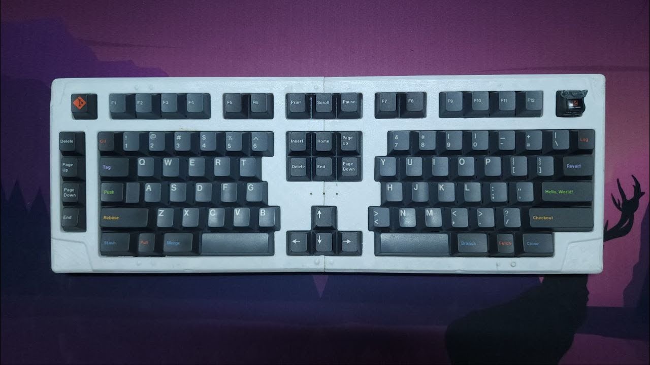 TKL but Split but Unibody but Ergonomic - Prototype - YouTube