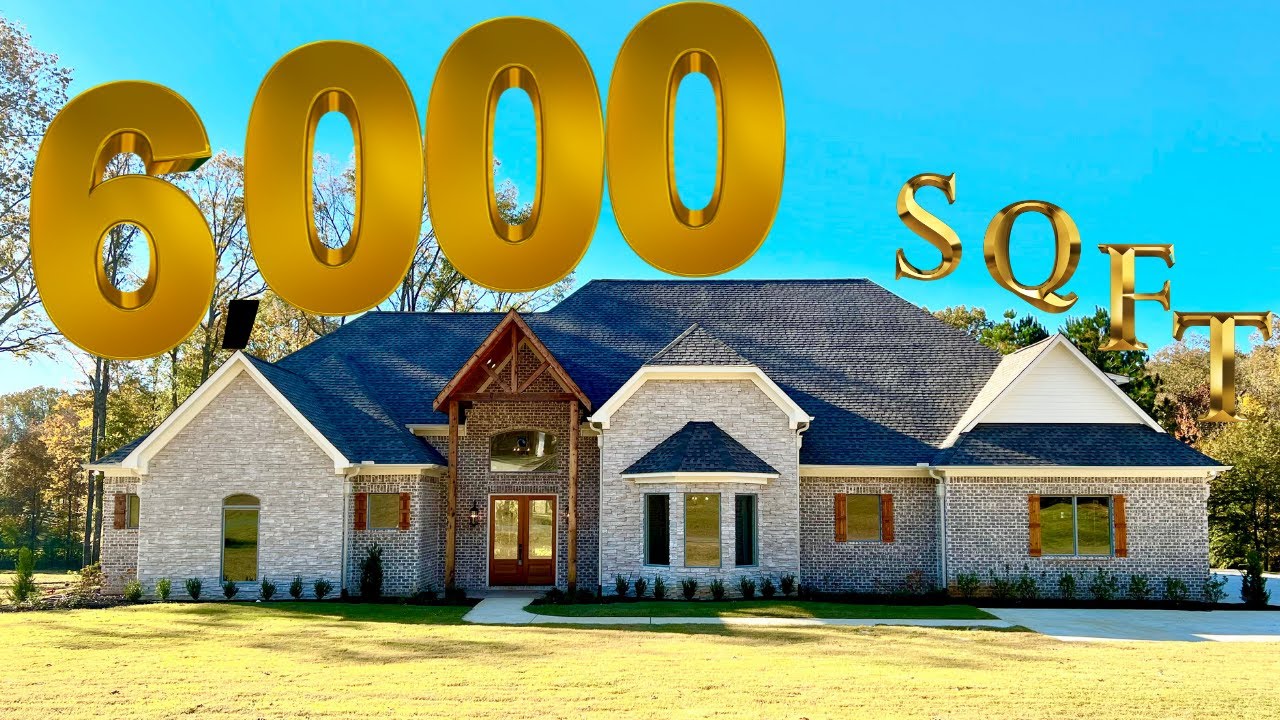 Inside a 2 story MANSION that's just been completed! This house is ...