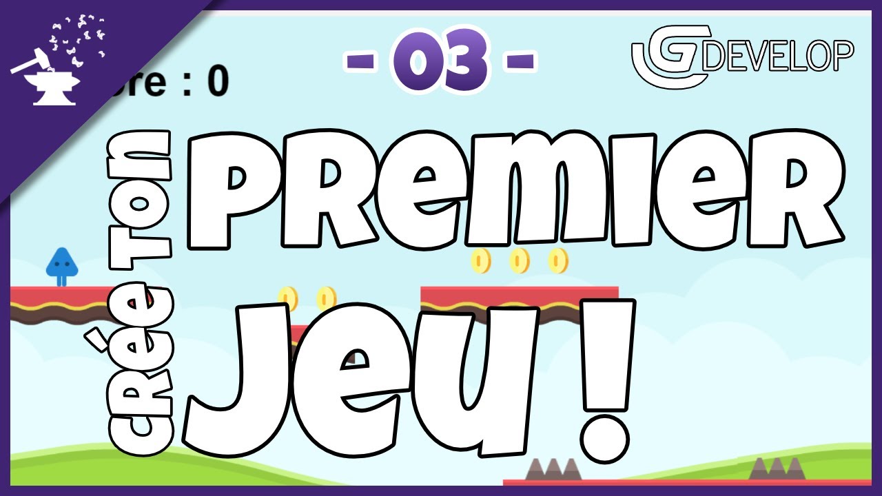 Tuto GDevelop 5 - Crée ton premier jeu vidéo ! ép. 3 (eng sub) - YouTube