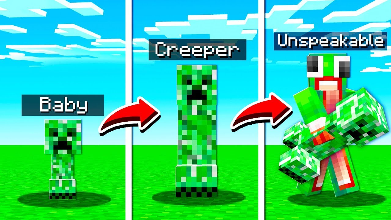 WEIRD LIFE OF A MINECRAFT CREEPER! - YouTube