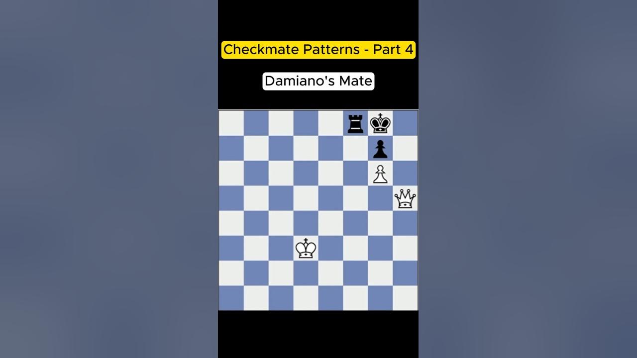 Checkmate Patterns - Part 4 #chesslife #checkmatepuzzles #damiano'smate#lolli'smate#chesstactics ...