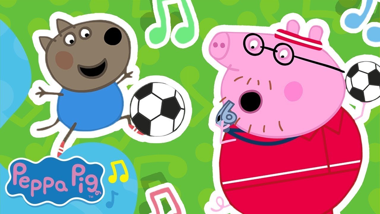 Soccer World Cup Song | Heads, Shoulders, Knees & Toes | Peppa Pig ...