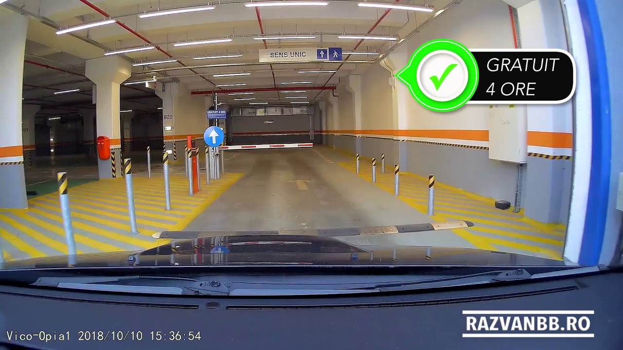 Parcare subterana de la Dedeman Baneasa pa care n-o folosește nimeni ...