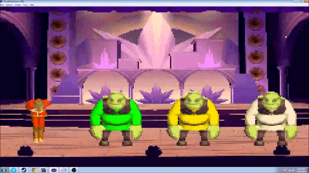 Shrek SuperSlam Rising Sun : Gameboy Emulator - YouTube